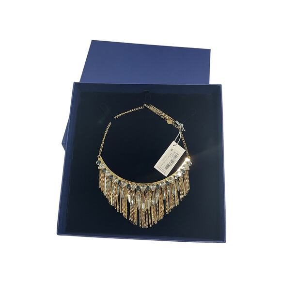 Swarovski | Jewelry | Swarovski Gipsy Necklace Color Gold Multicolor ...